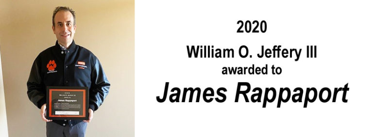 2020 William O. Jeffery III awarded to James Rappaport | IRMCO